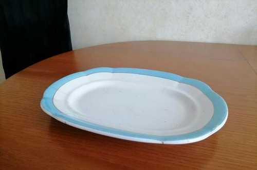 Антикварная тарелка Кузнецова из фарфора