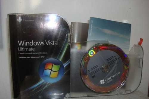 MS Windows Vista Ultimate SP1 Rus DVD 32+64 Box