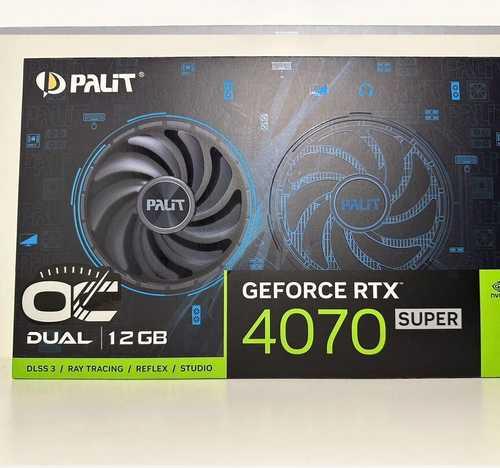 Новая видеокарта Palit RTX 4070 Super гарантия