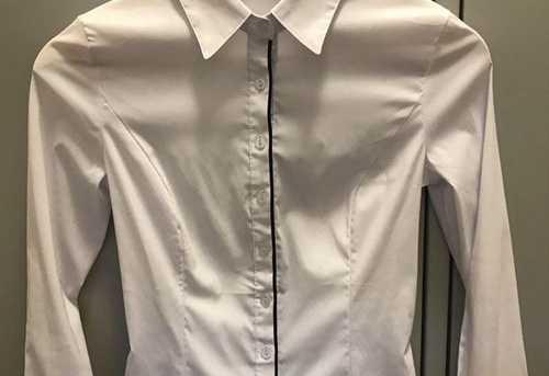 Рубашка блузка белая XXS и чёрные брюки Ostin