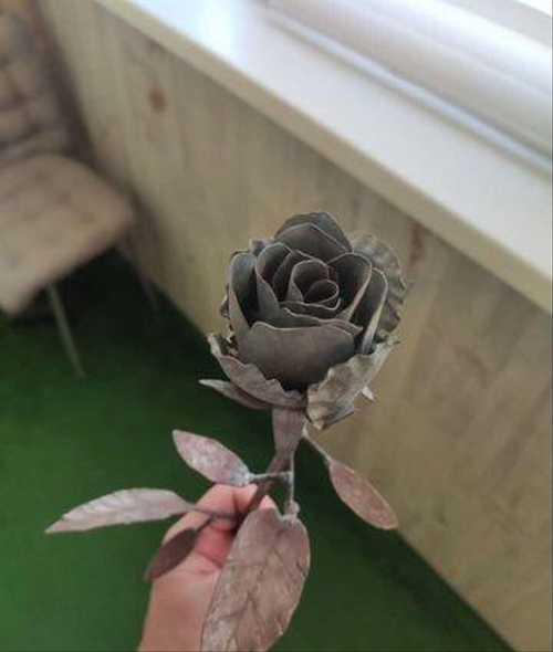 Роза из металла (ручная работа)