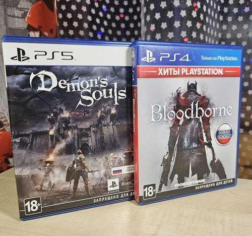 Demons souls ps5 & bloodborne ps4 диски