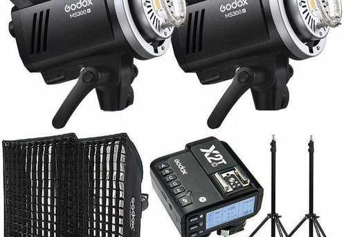 Студийный комплект Godox MS300V KIT8 DUO для Nikon