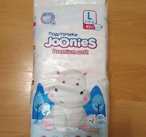 Подгузники joonies L 9-14 кг