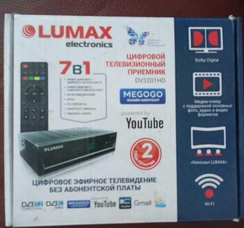 Тв приставка lumax DV 3021 HD