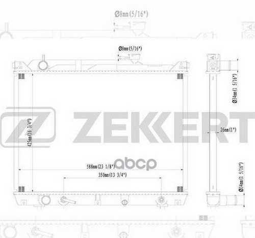 Радиатор охлаждения двигателя 'MK-1169 Zekkert