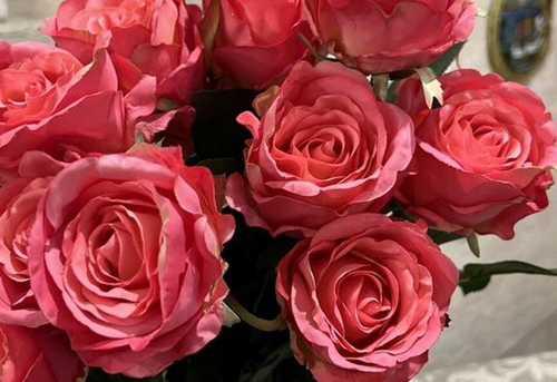 Искусственные цветы розы реалистичные