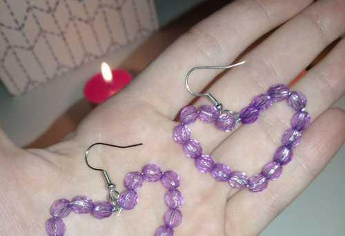 Серьги из бусин