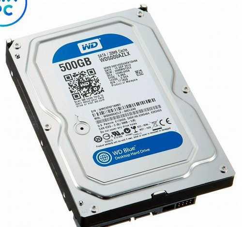 Накопитель HDD 3.5" 500GB WD Blue WD5000azlx Б.У