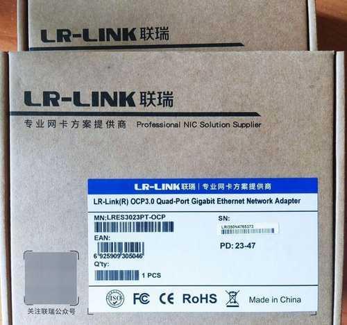 Сетевая карта LR-Link 4 порта 1GB (lres3023PT-OCP)