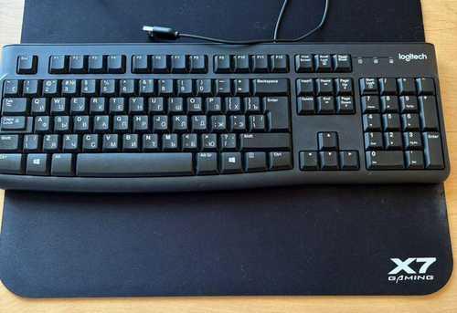 Клавиатура logitech K120 и коврик