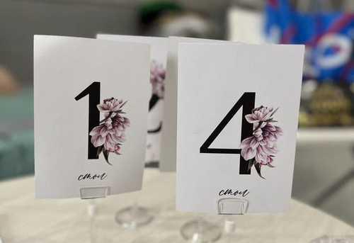 Номера столов на свадьбу