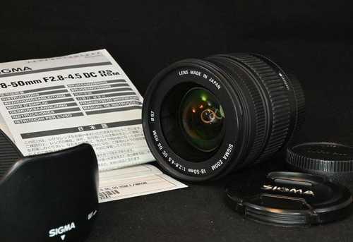 Sigma 18-50mm 2.8-4.5 DC OS HSM для Nikon