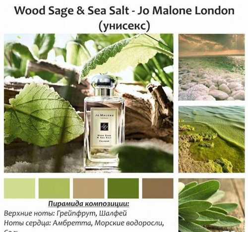 Масляные духи wood sage & SEA salt Jo Malone