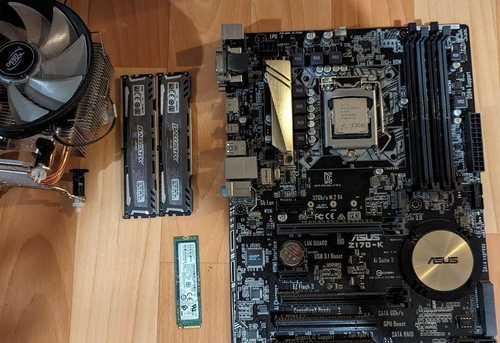 Комплект i7-7700, Asus Z170-K, M2256, озу 32Gb