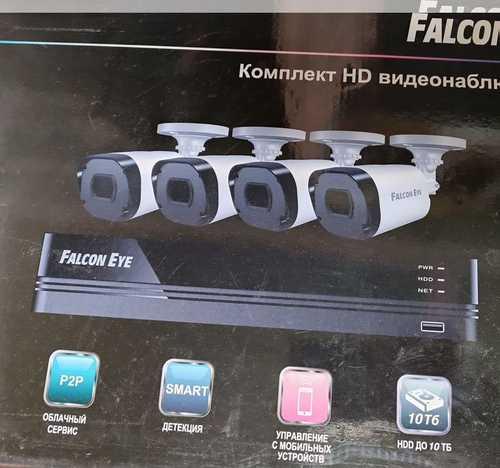 Комплект видеонаблюдения 4 камеры Falcon Eye FE-21