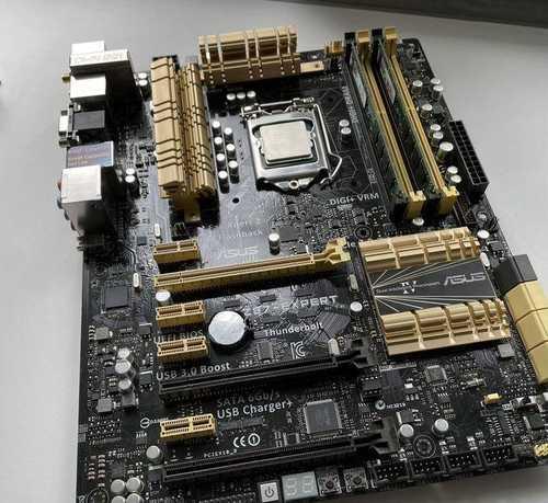 Материнская плата Asus z87 expert + i7 4770k + 16g