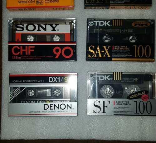 Аудиокассеты basf, denon, sony, TDK
