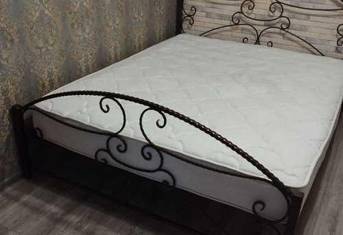 Кованая кровать 160х200 см с матрасом