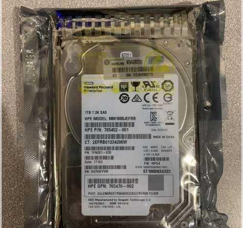 Жесткий диск HP 1TB SAS 12G 7.2K 2.5