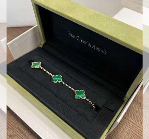 Браслет Van Cleef Vintage Malachite Vintage Alhamb