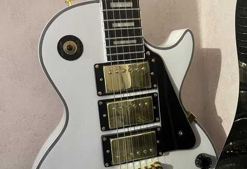 Электрогитара Gibson Les Paul Custom белая