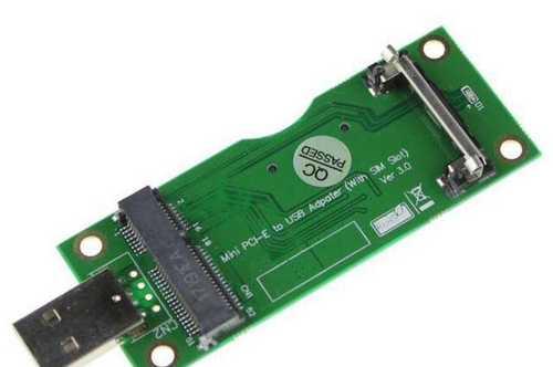 Адаптер gsmin DP69 Mini PCI-E c SIM-картой на USB