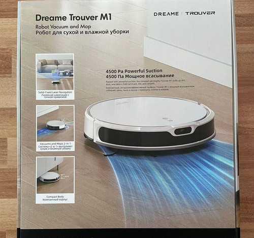 Новый робот пылесос Dreame trouver m1