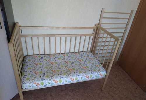 Кровать детская с рождения до 3 лет