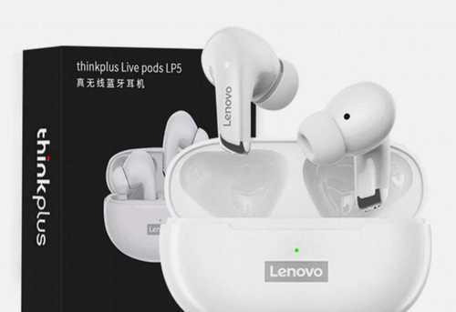 Беспроводные наушники Lenovo LP40 pro, белые