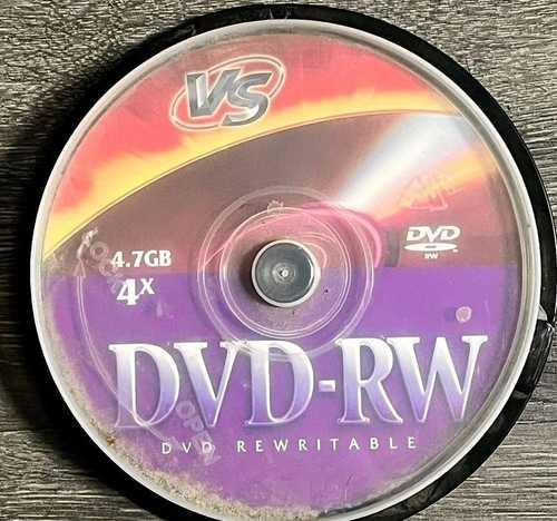 Болванки dvd rw 9шт новые