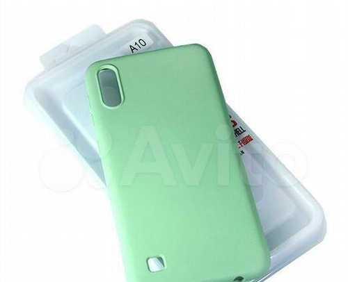 Чехол-накладка для Samsung A105F A10 soft touch TPU зеленый