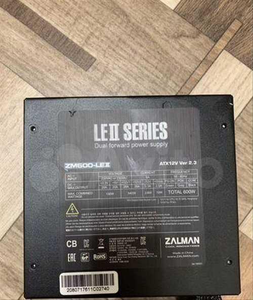 Блок питания Zalman lm600-le2, 600 ватт