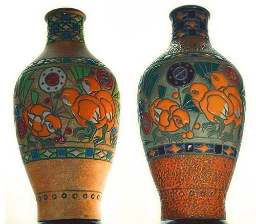 Парные вазы Austrian Imperial Amphora