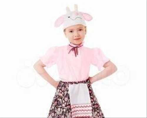 Карнавальный набор «Козочка», юбка с фартуком, шапка, р. 30, рост 110-116 см