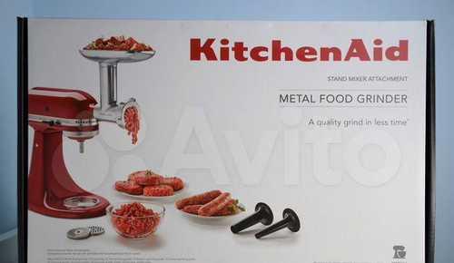 Металлическая мясорубка Kitchenaid ksmmga