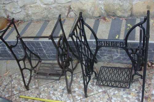 Чугунная станина швейной машинки мангал стол лофт