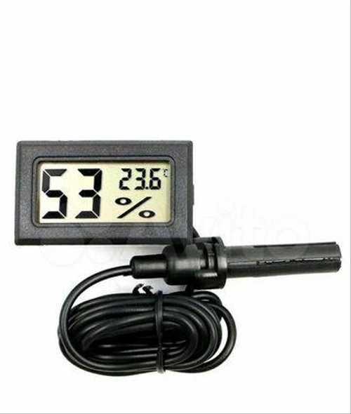 Термометр-гигрометр цифровой с датчиком mini kamee