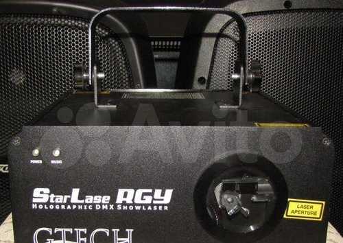 Лазер Gtech StarLas RGY140 светомузыка LED Mic DMX