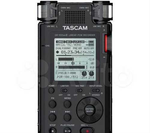 Портативный рекордер tascam DR-100mkiii