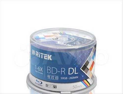 Диски Blu-ray BD-R ritek/CMC 50 Gb
