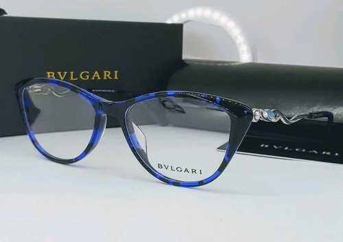 Очки женские синяя оправа Bvlgari