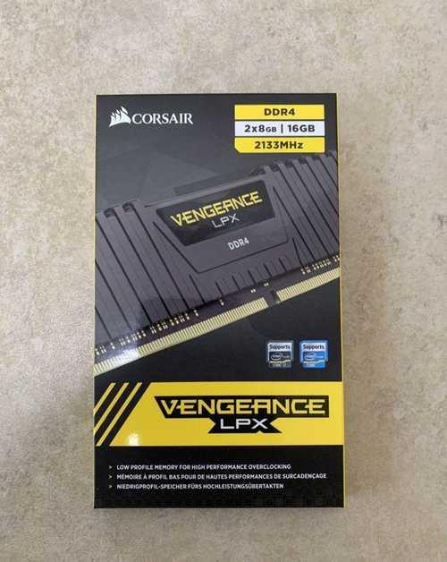 Оперативная память DDR4 16gb Corsair Vengeance LPX