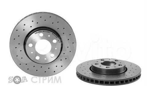 Brembo 0986331X Диск торм.пер.volvo S60 I 00-09/S80 I 98-06 286x26 перф. xtra line