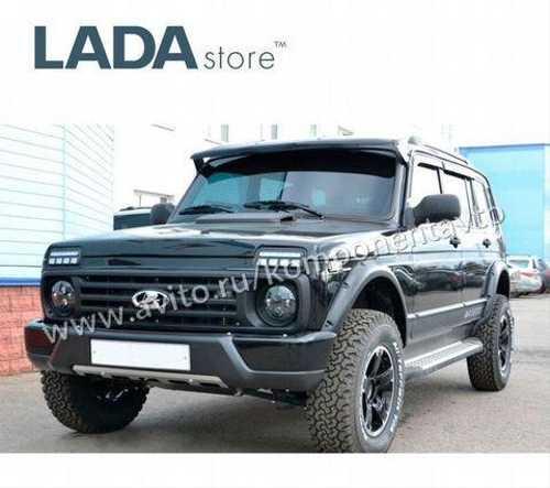 Передний силовой бампер Лада Нива 4x4