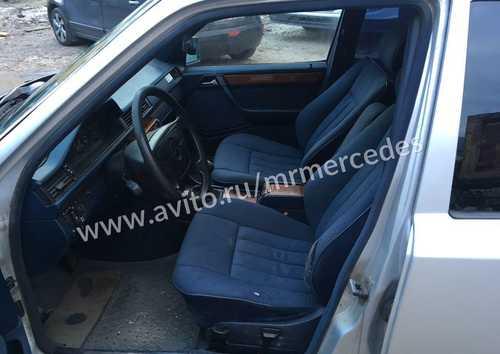 Мерседес w124 салон синяя тряпка