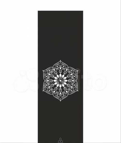 Коврик для йоги Mandala Black Germany (1.4 кг, 183 см, 3 мм, черный, 60 см)