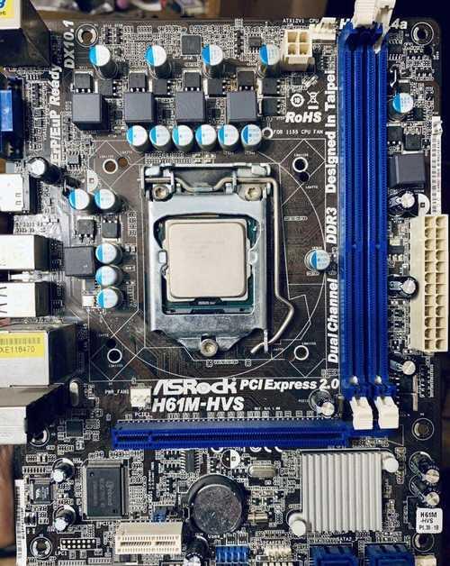 Мат. плата 1155 ASRock H61M-HVS у/ц