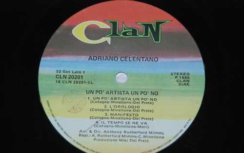 Adriano Celentano Un Po" Artista Un Po" No 1980
