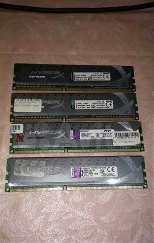 Оперативная память 16gb 4x4gb ddr3 1866mhz